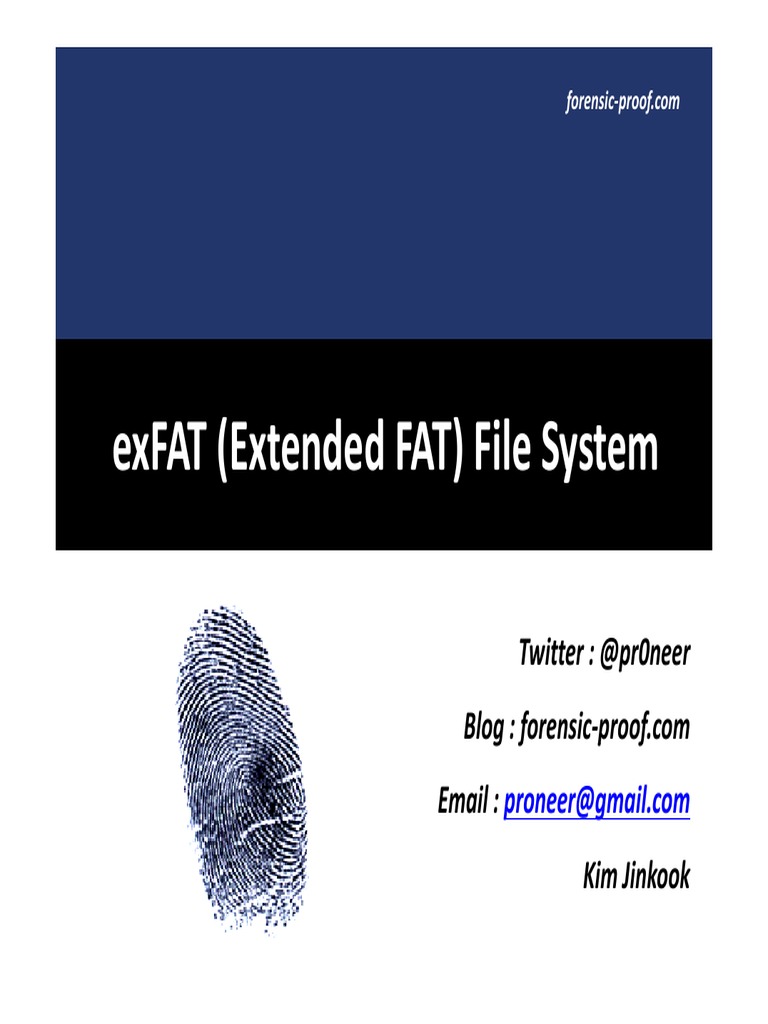 FP FAT File System - ExFAT | PDF