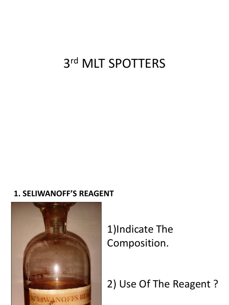 3rd MLT SPOTTERS-BIOCHEM | PDF | Alanine | Biochemistry