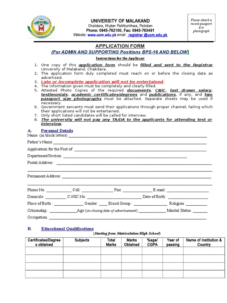 Administrative Bps 16 and Below | PDF | Government | Business