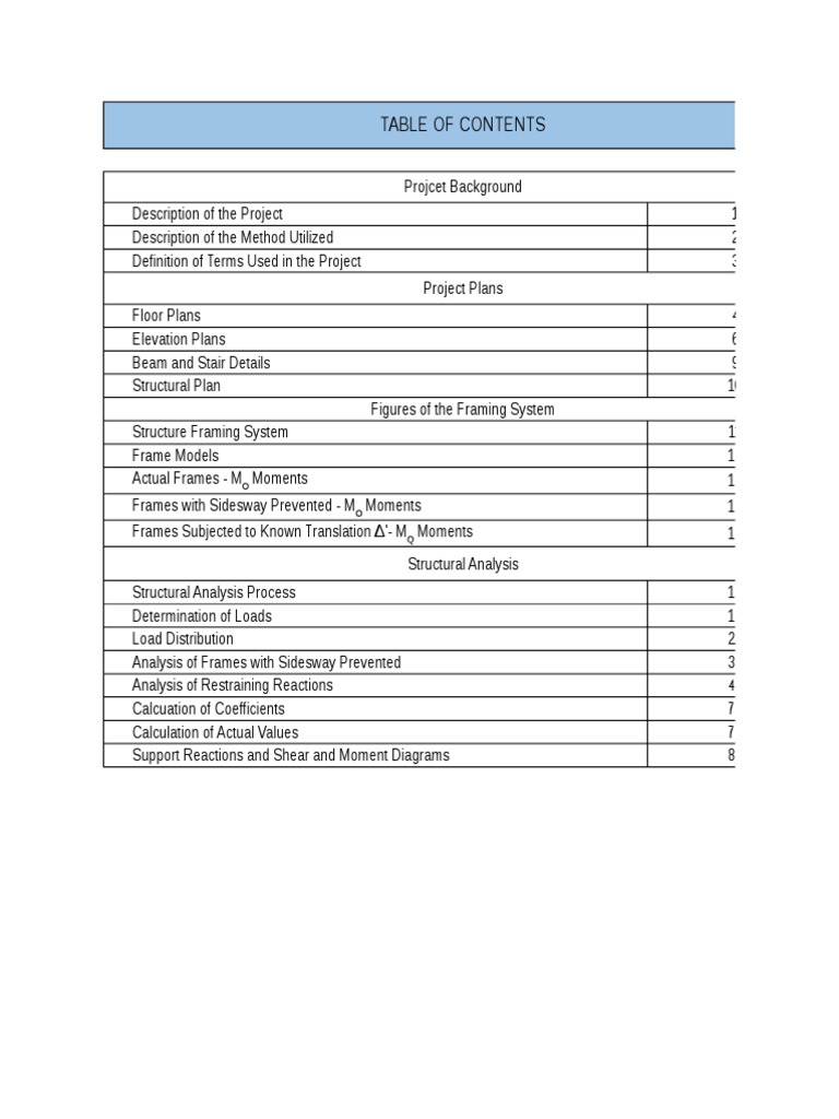 Structural Theory 2 Structural Analysis of A Two Storey House PDF ...