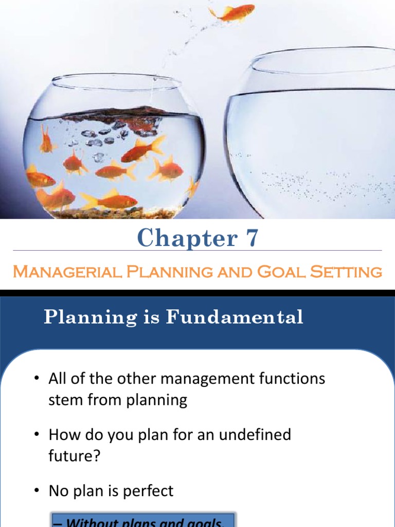 Managerial Planning and Goal Setting | PDF | Goal | Strategic Planning