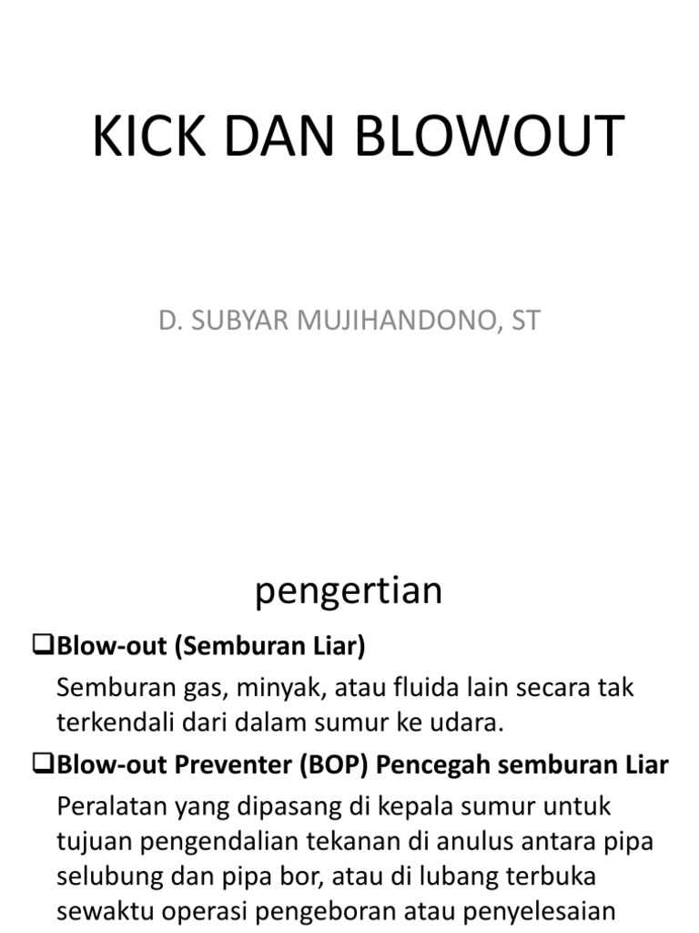 Kick Dan Blowout | PDF