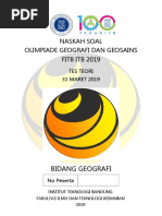 Kumpulan Soal Olimpiade Geografi OSN SMA 2024 | PDF