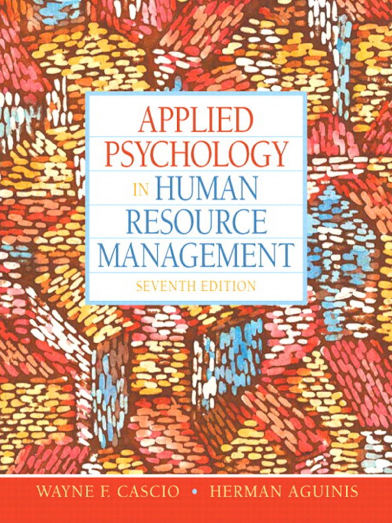 Applied Psychology in Human Res - Wayne F Cascio | PDF | Performance ...