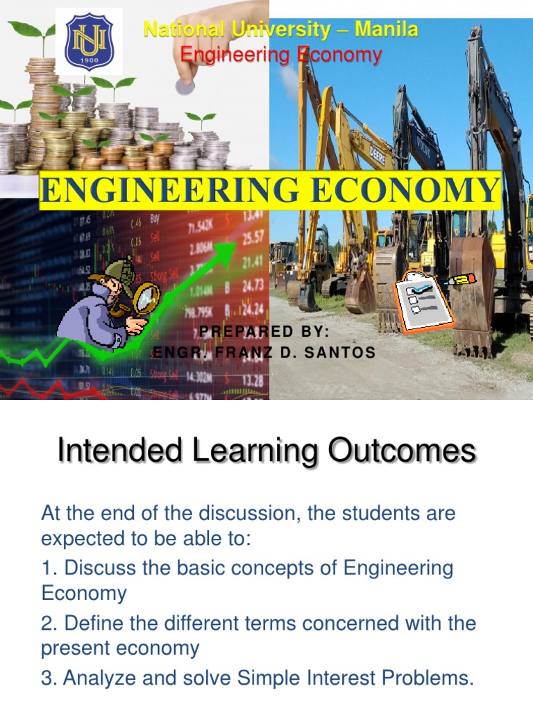 Lesson 1 - Engineering Economy | PDF | Economics | Interest