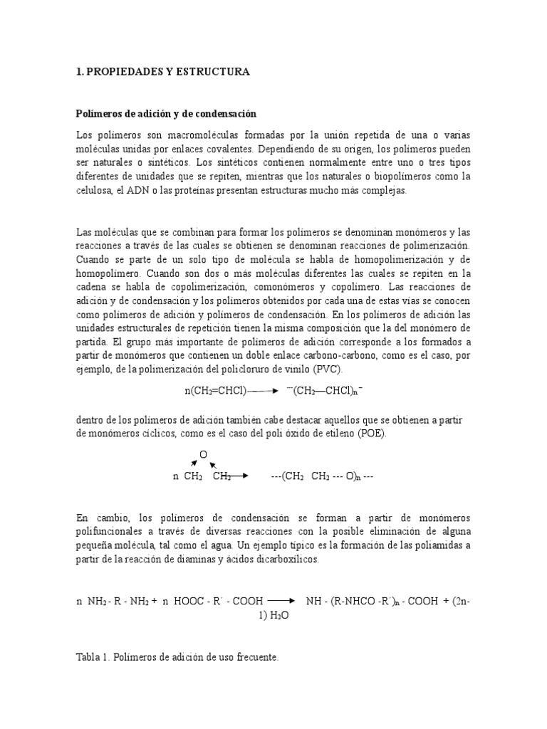 Estructura de Los Plasticos | PDF | Sólido amorfo | Polímeros