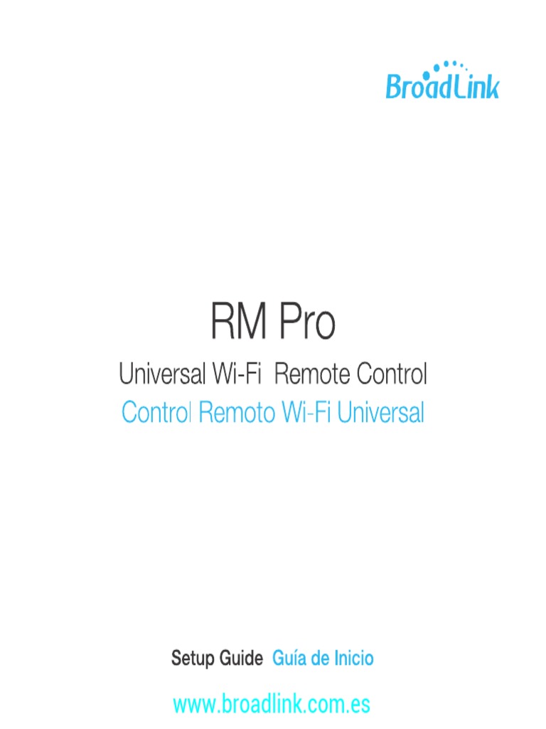 Manual RM Pro Broadlink | PDF