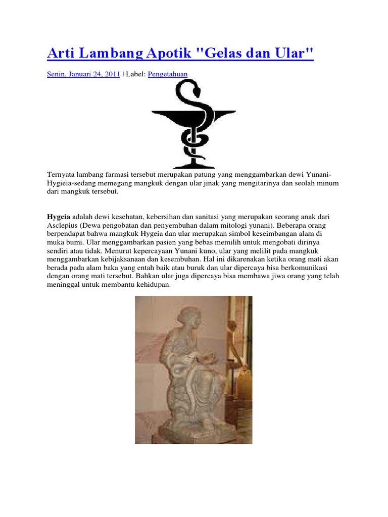 Arti Lambang Apotik | PDF