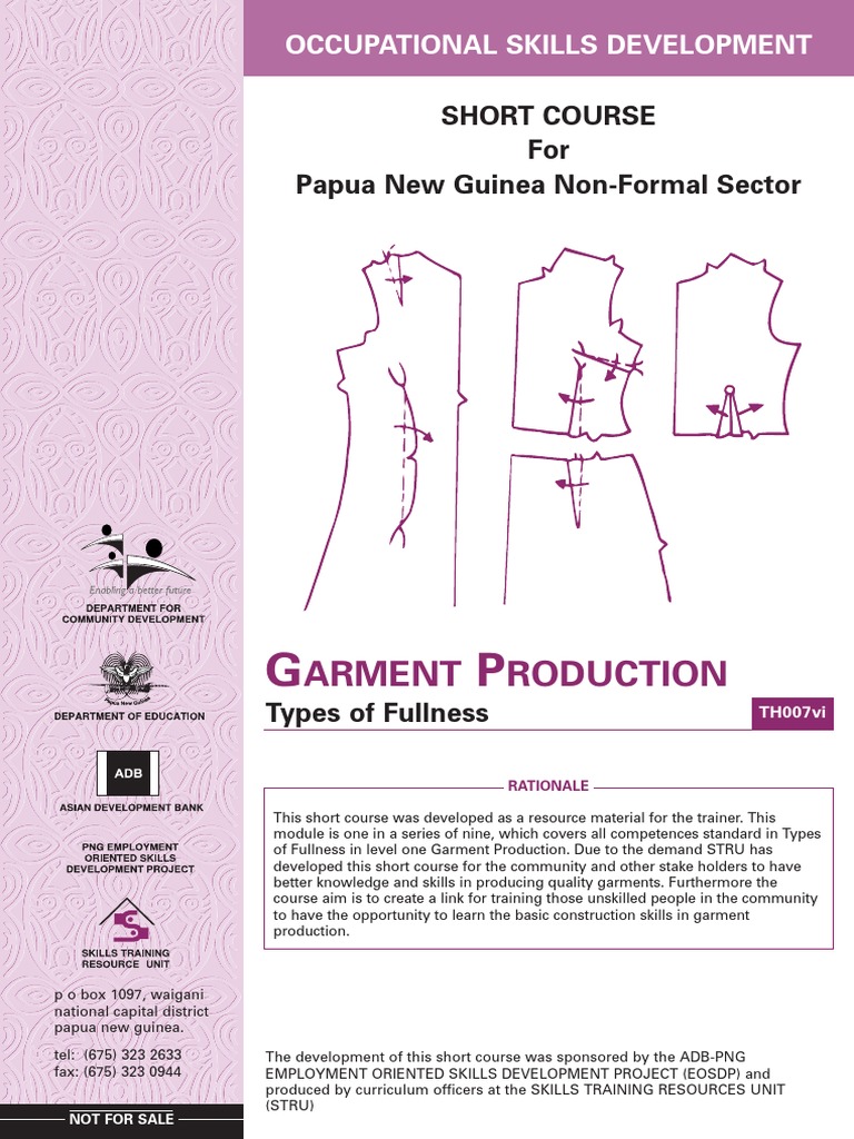 Garment Production Types of Fullness | PDF | Seam (Sewing) | Sewing