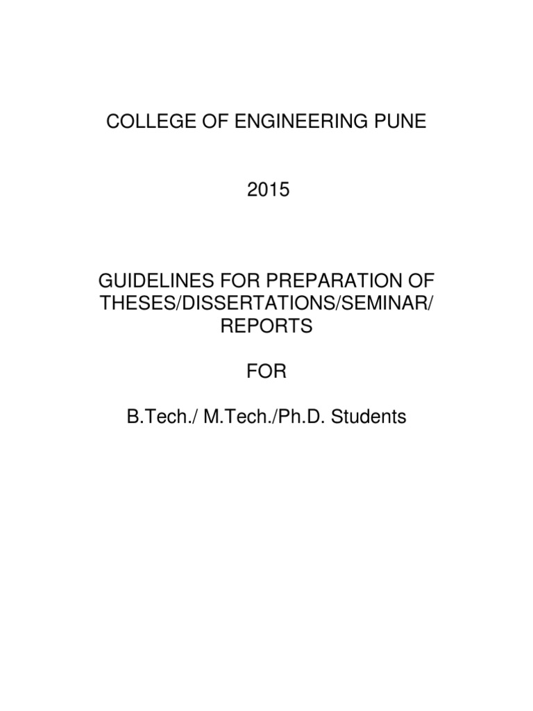 Guidelines for the Preparation of Theses, Dissertations, and Reports at ...