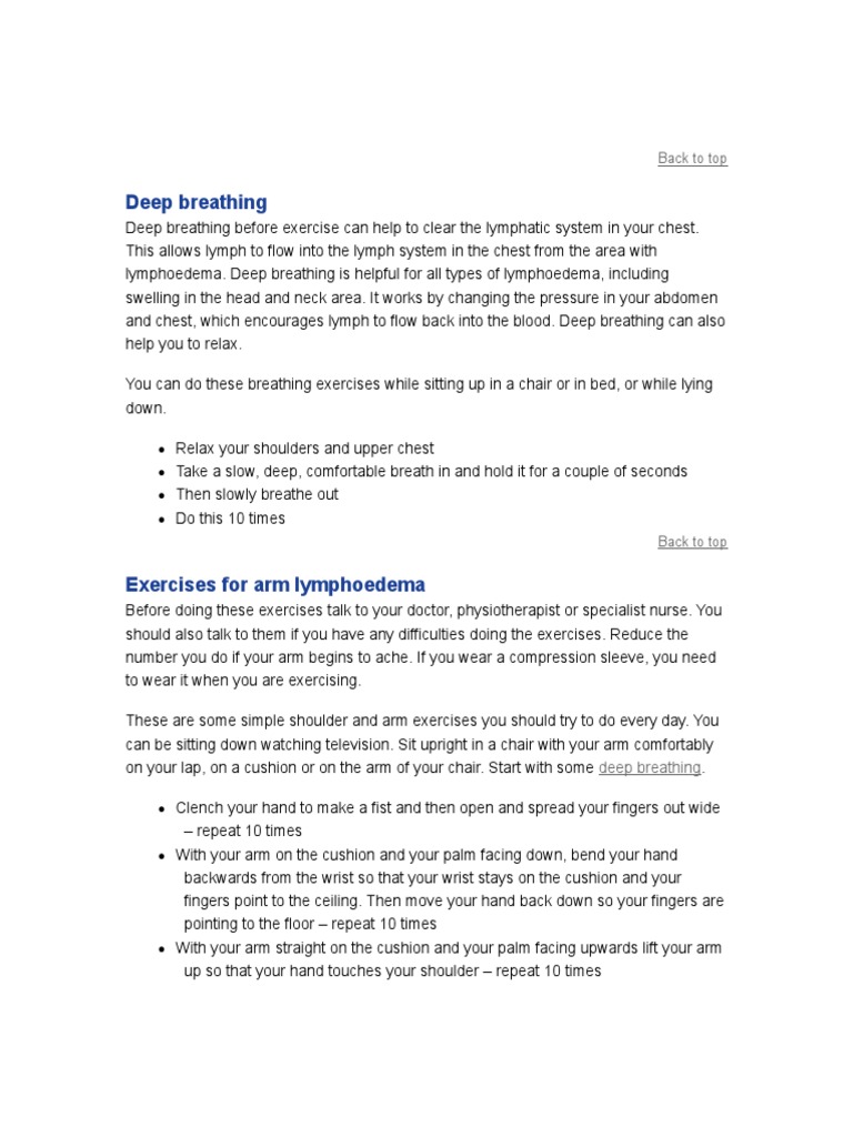 Deep Breathing | PDF | Hand | Breathing