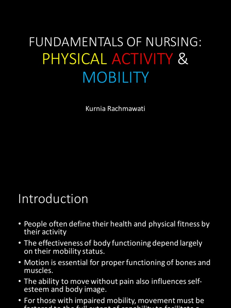 Activity Mobility | PDF | Balance (Ability) | Weight Training