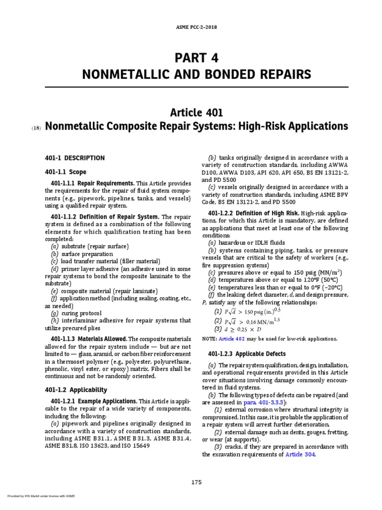 ASME PCC 2 2018-Seccio IV PDF | PDF | Composite Material | Strength Of ...