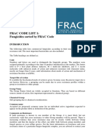 Frac Code List 2023 - Final | PDF | Fungicide | Biochemistry
