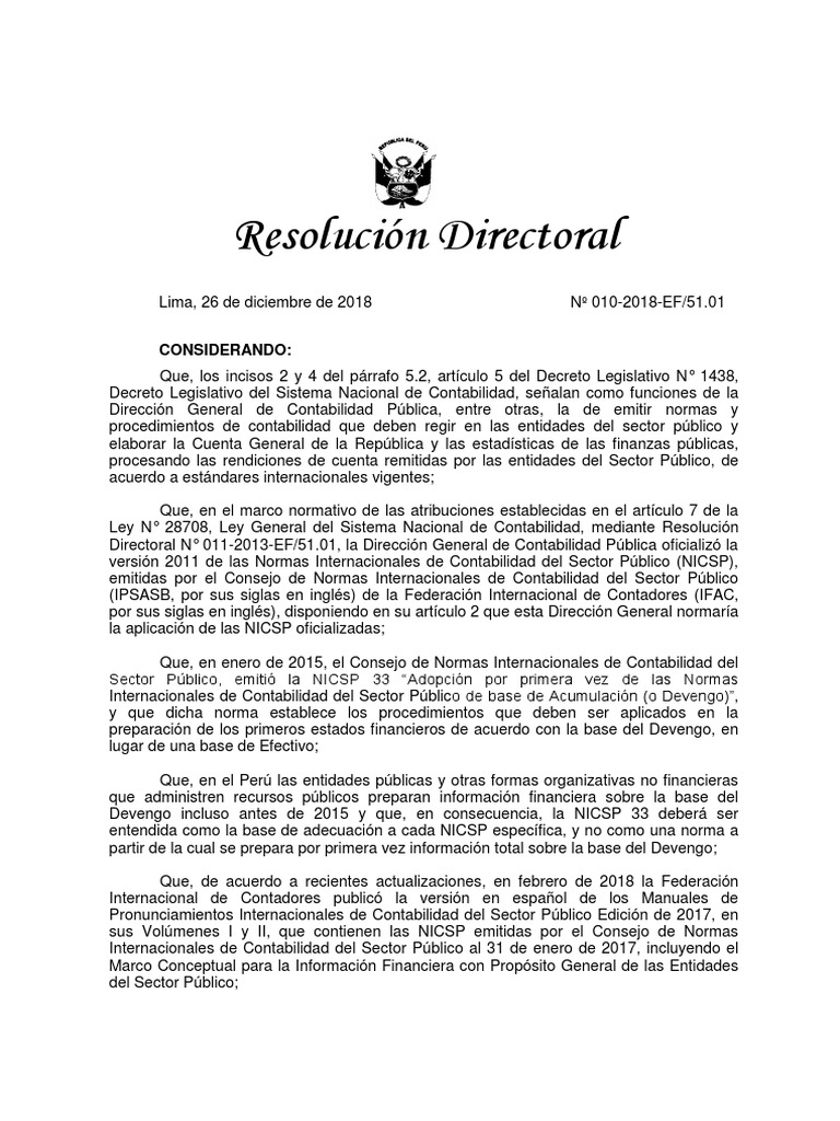 Nicsp 2018 | PDF | normas internacionales de INFORMACION FINANCIERA ...