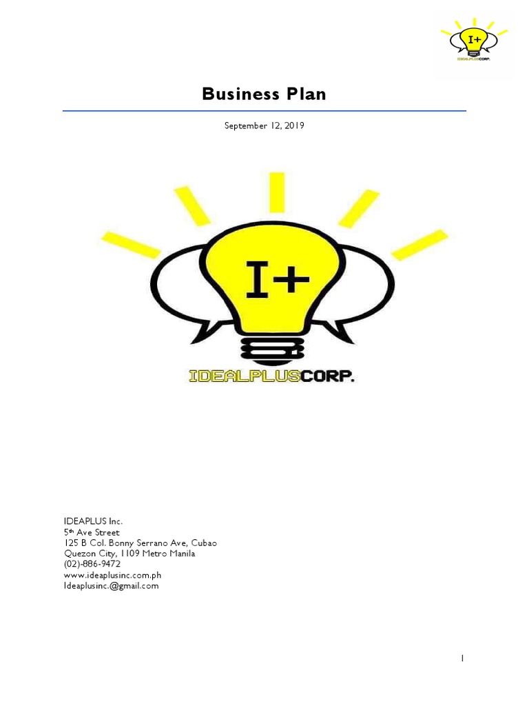 Business Plan: September 12, 2019 | PDF | Alibaba Group | Balance Sheet