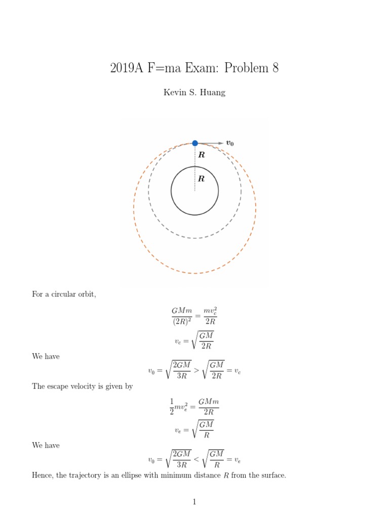 2019a F Ma Exam Problem 8 Pdf Pdf