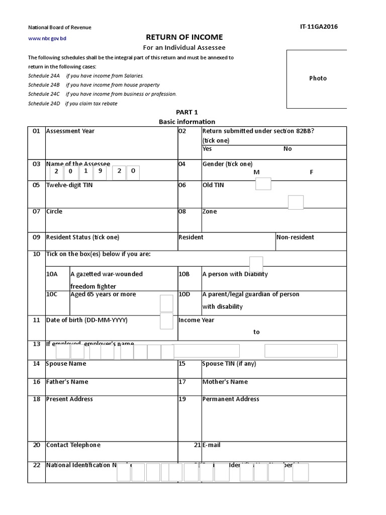 Return Of Income: For an Individual Assessee | Income Tax | Tax Refund