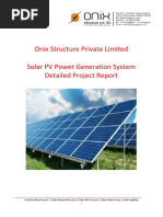 Solar PV Project Report | PDF | Photovoltaic System | Solar Energy