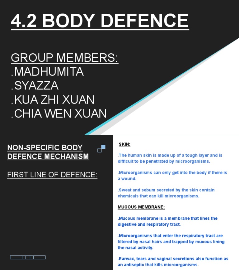 4.2 Body Defence PDF | PDF | Social Science | Wellness