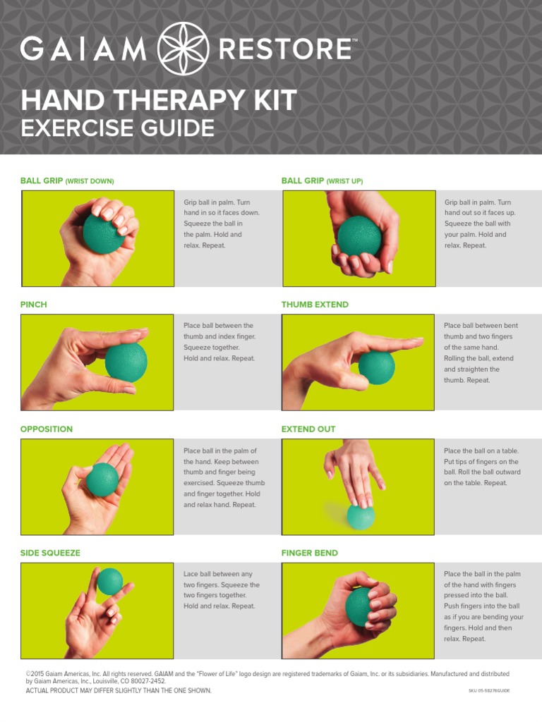 Hand Therapy Exercise Guide | PDF | Thumb | Hand