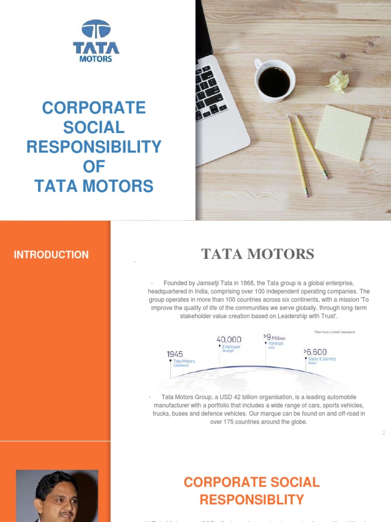 Corporate Social Responsibility OF Tata Motors | PDF | Corporate Social ...