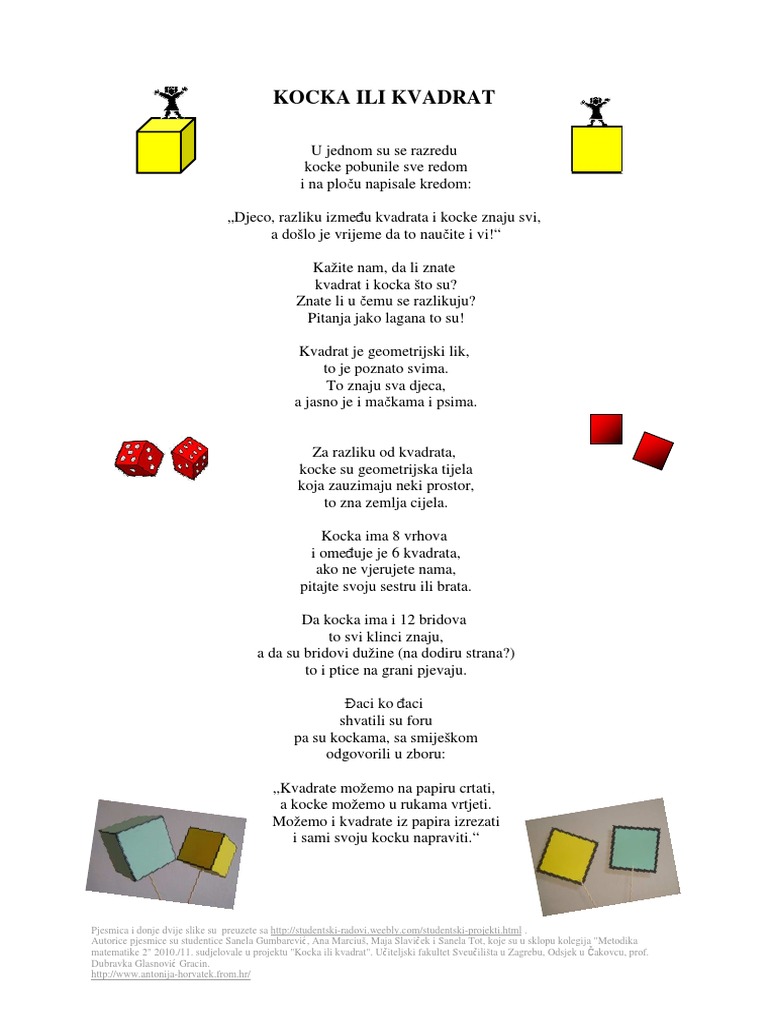 Kocka Ili Kvadrat | PDF