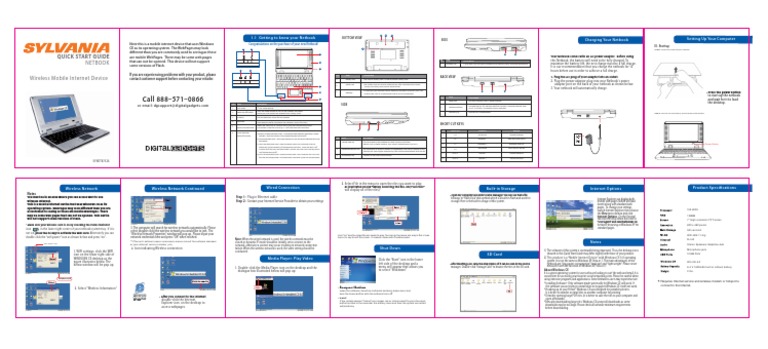 Sylvania Quickstart Guide | PDF | Computer Keyboard | Electrical Connector