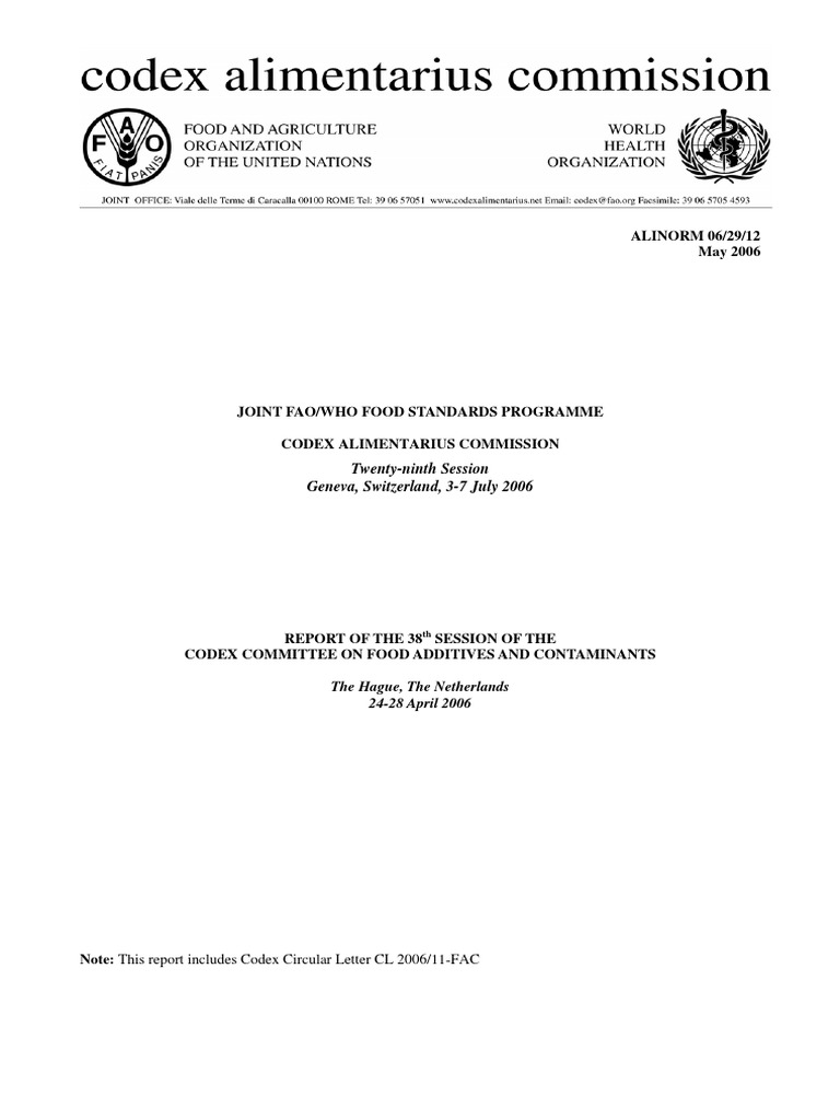 Codex alimentarius.pdf | Food And Agriculture Organization | Foods ...
