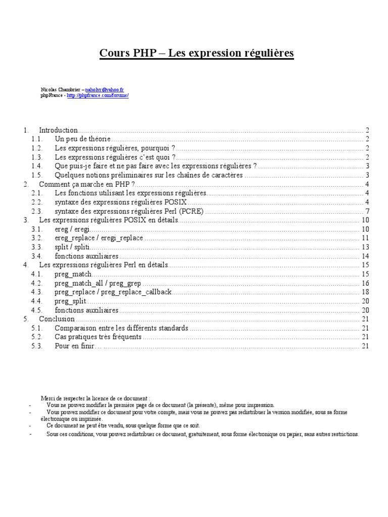 Regexp | PDF | Expression régulière | Perl (langage)
