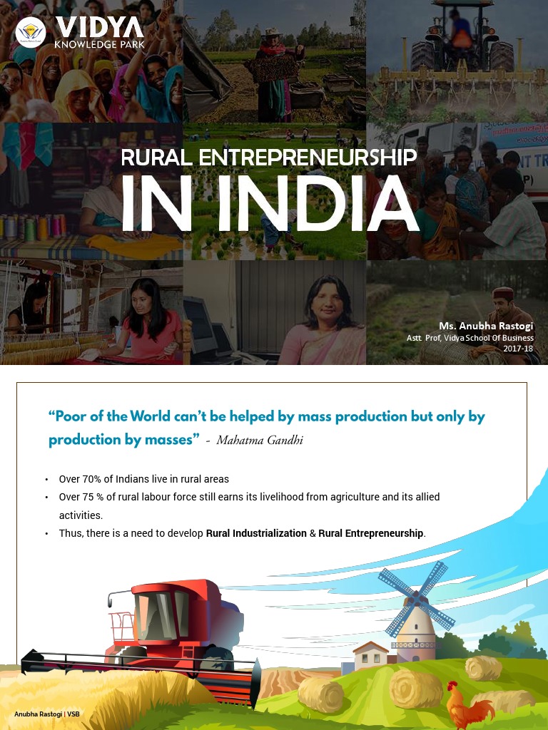 Rural Entrepreneurship | PDF | Economic Development | Entrepreneurship
