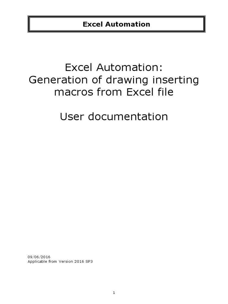 Excel Automation en | PDF | Microsoft Excel | Variable (Computer Science)