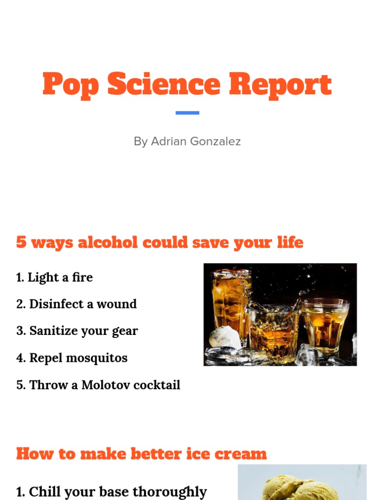 Pop Science Report | PDF