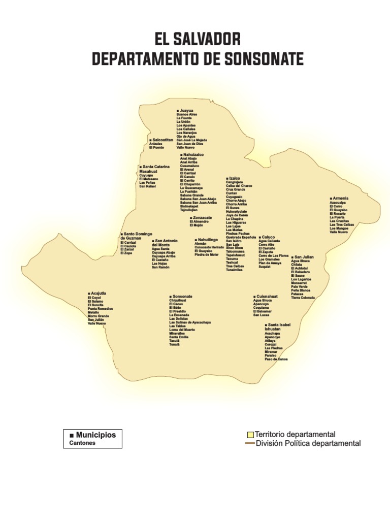 Sonsonate y Sus Municipios | PDF