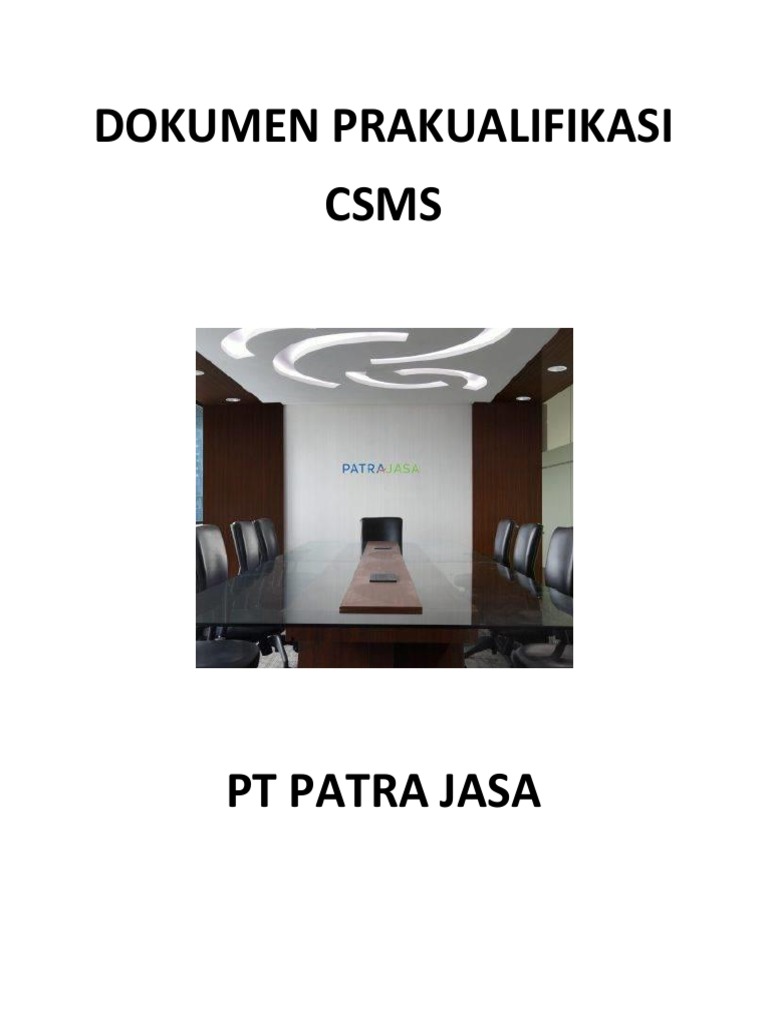 Cover Dokumen Csms | PDF