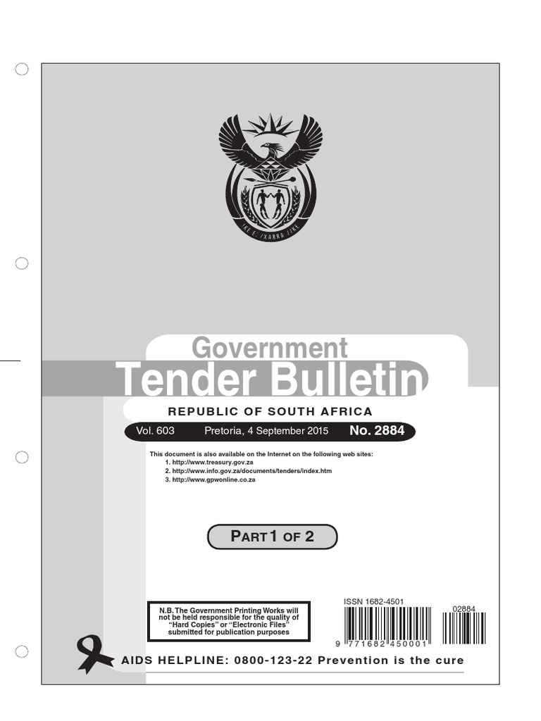 Tender Bulletin: Government | PDF | Paragraph | Typefaces