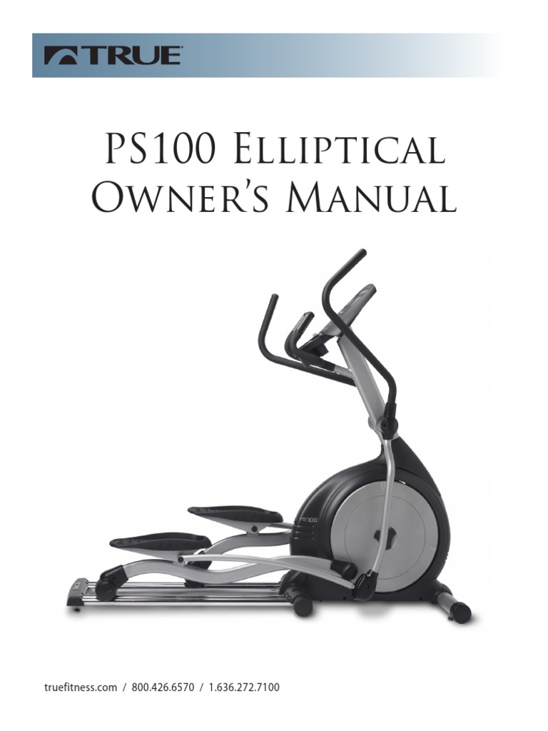 True Fitness Truefitness Elliptical Ps100 Users Manual 460431 | PDF ...