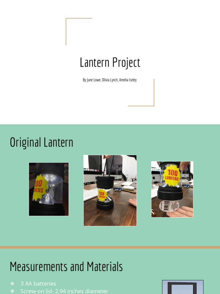 Lantern Project Design and Specs | PDF