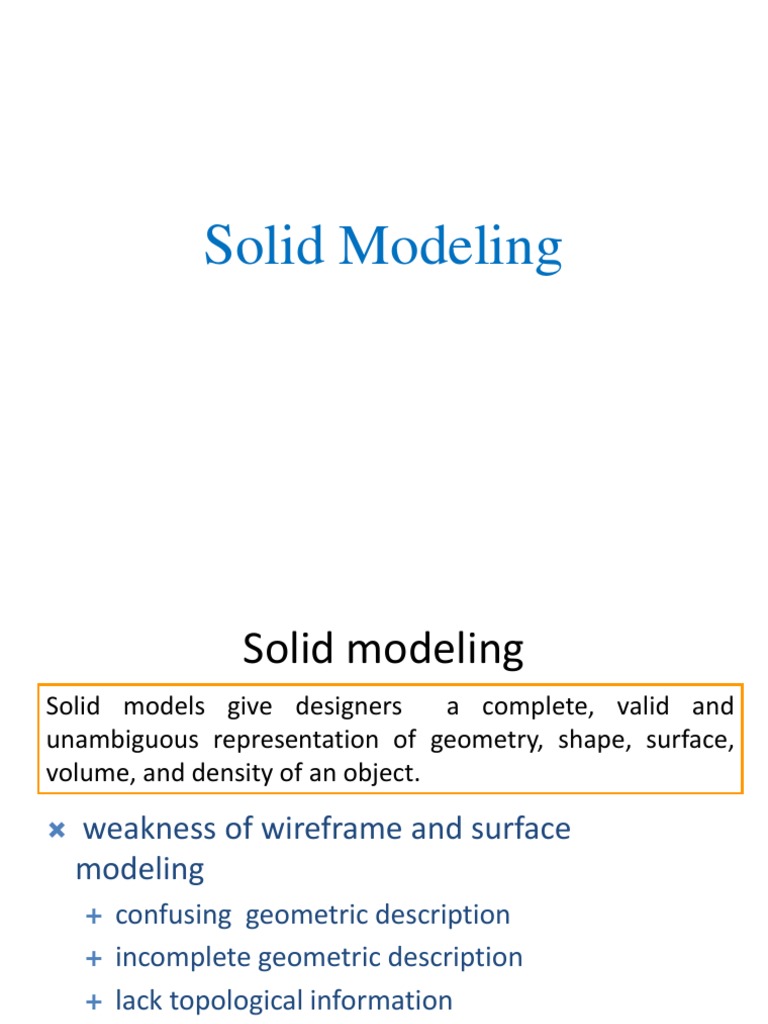 Unit III Solid Modelling | PDF | Euclidean Geometry | Mathematical Objects