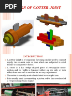 Design of Cotter Joint | PDF | Bending | Strength Of Materials