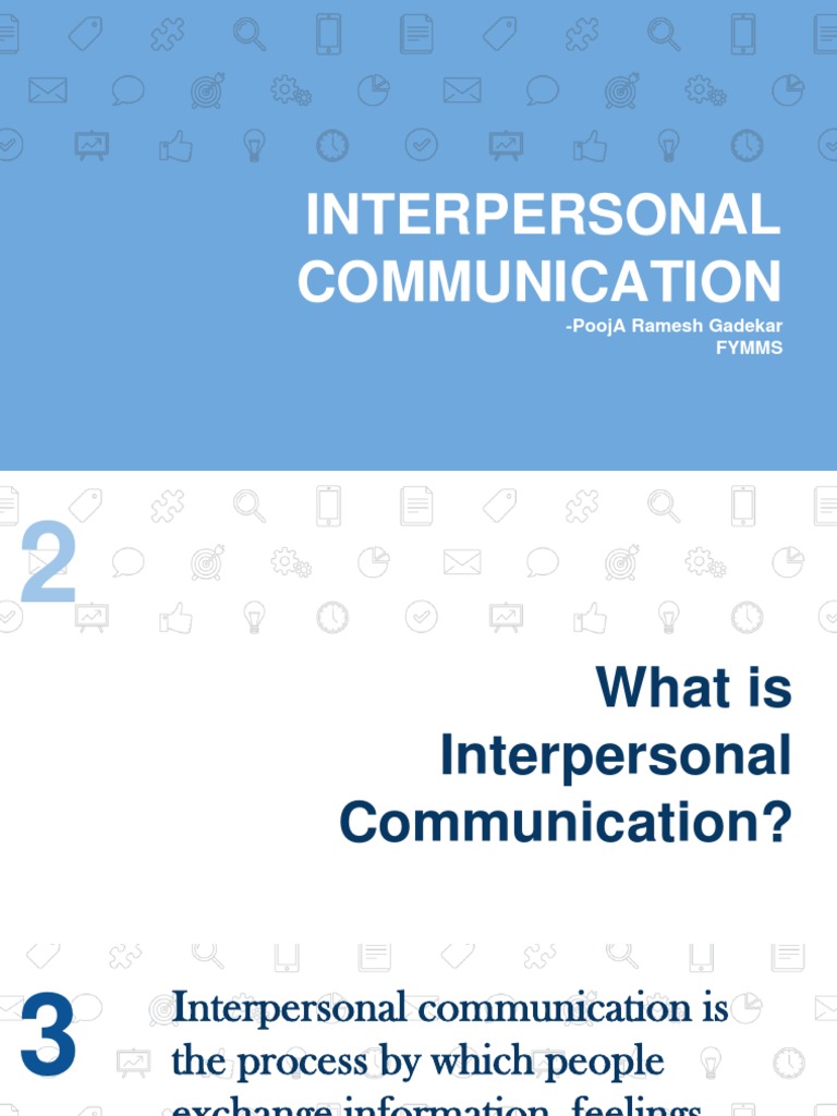 Interpersonal Communication | PDF | Interpersonal Communication ...