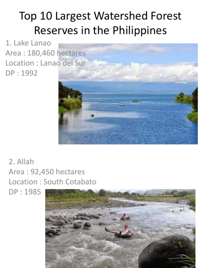 Top 10 Largest Watershed Forest Reserves in The | PDF | Natural ...