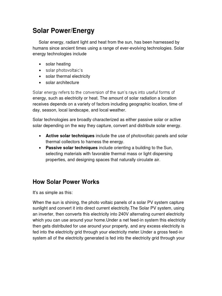 Solar Energy | PDF | Solar Power | Solar Energy