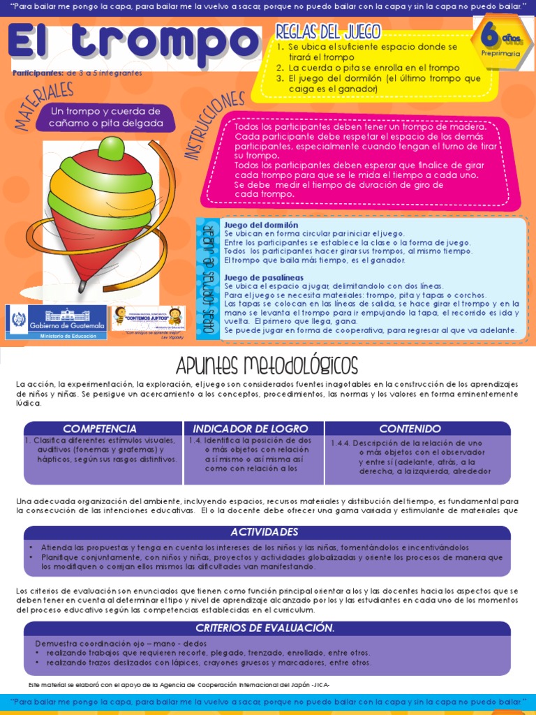 Reglas del Juego del Trompo | PDF | Plan de estudios | Evaluación
