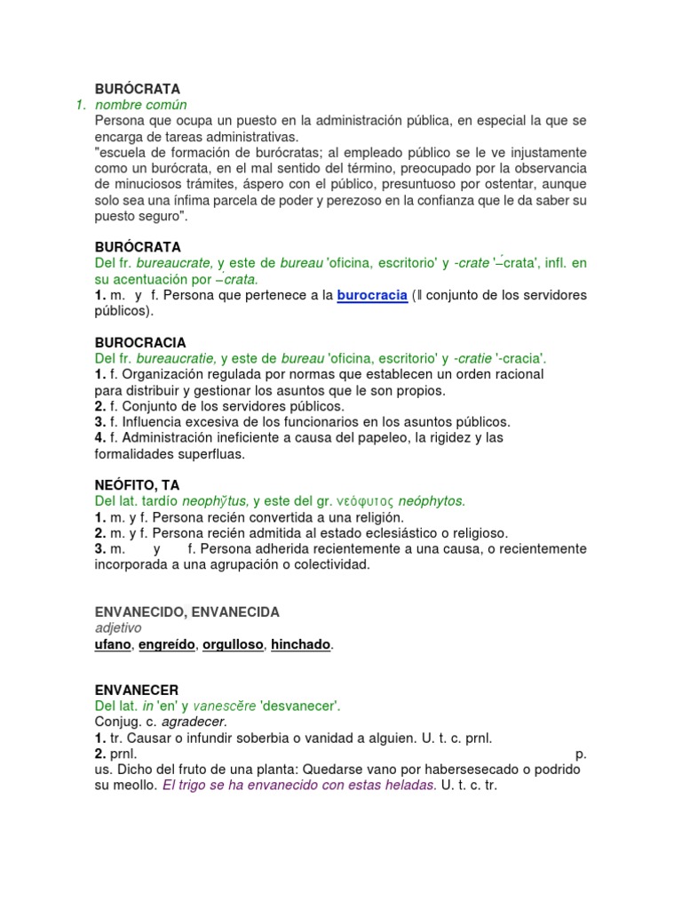 Significado de Burócrata Neofito Envanecido | PDF | Burocracia | Esfera ...
