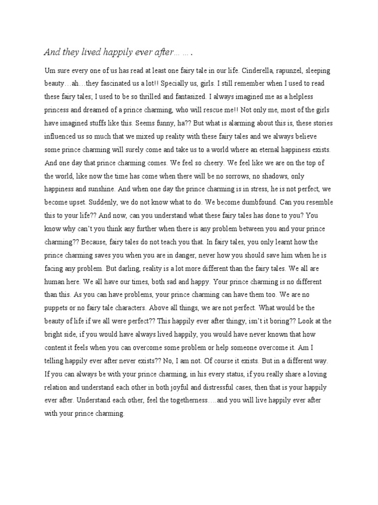 Redefining Happily Ever After | PDF | Fairy Tales