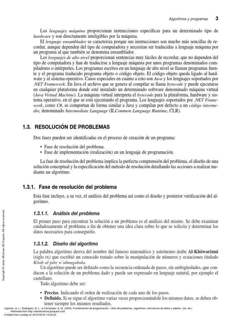 Fundamentos de Programación Libro de Problemas. Al... - (PG 22 - 36 ...