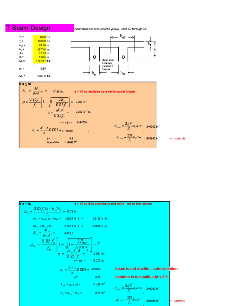 Beam 7m As On Top Beam | PDF