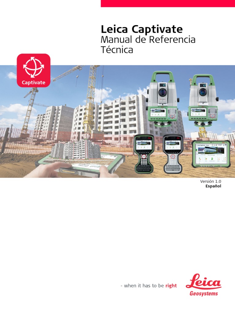 Manual Leica Captivate | PDF | Sistema de Posicionamiento Global | Software