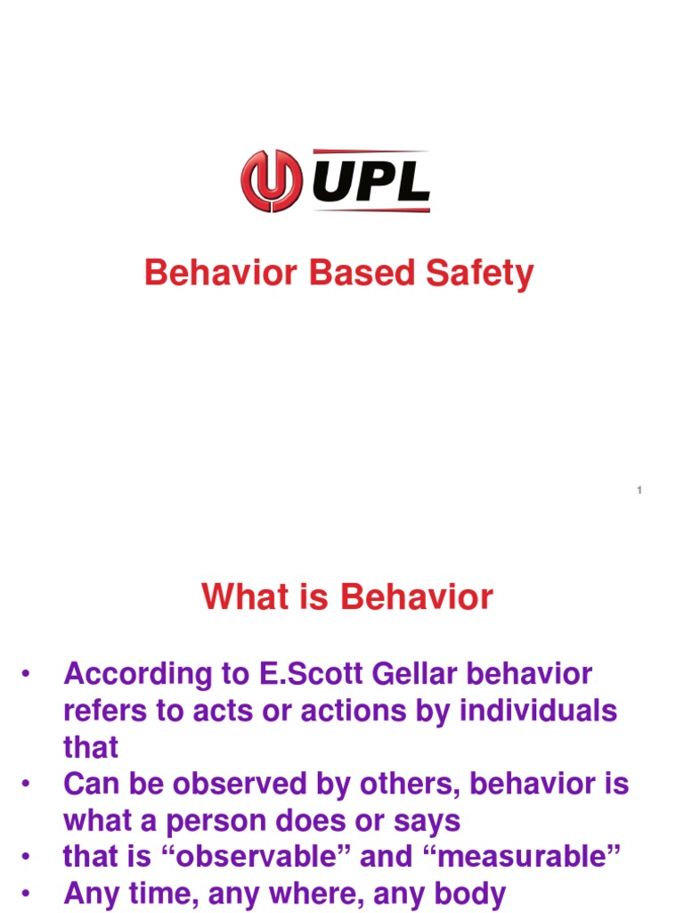 Behaviour Based Safety | PDF | Safety | Psychology